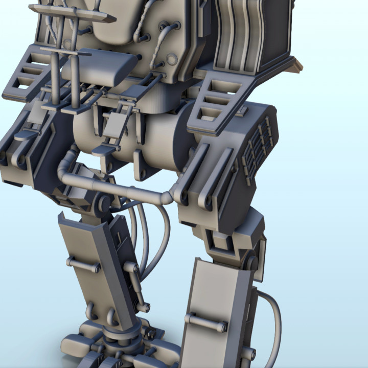 3D Printable Exoskeleton with double-guns (10) - BattleTech MechWarrior ...