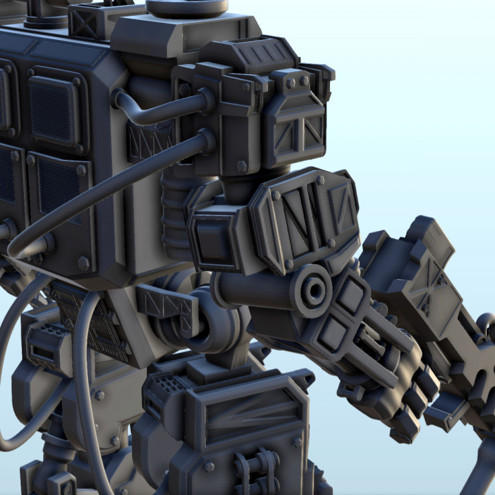 3D Printable Enos combat robot (11) - BattleTech MechWarrior Scifi ...
