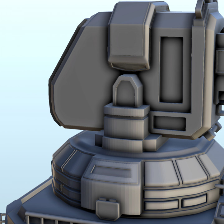 3D Printable Sci-Fi truck with tracks and laser turret (13 ...