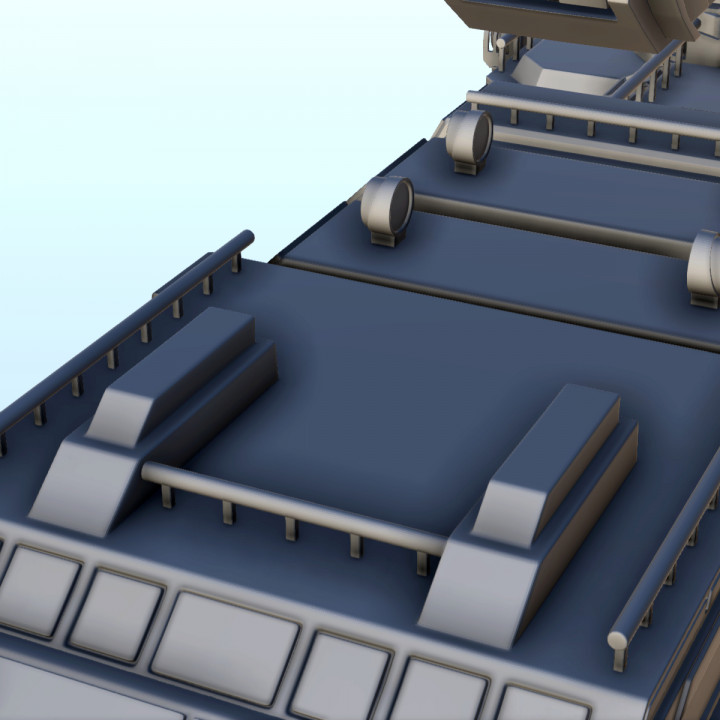 3D Printable Sci-Fi truck with tracks and laser turret (13 ...