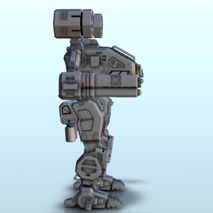 3D Printable Phodall combat robot (17) - BattleTech MechWarrior Scifi ...
