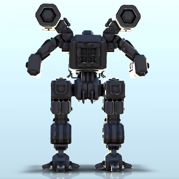 3D Printable Phodall combat robot (17) - BattleTech MechWarrior Scifi ...