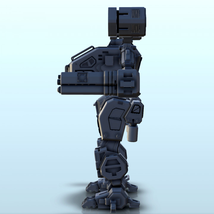 3D Printable Phodall combat robot (17) - BattleTech MechWarrior Scifi ...