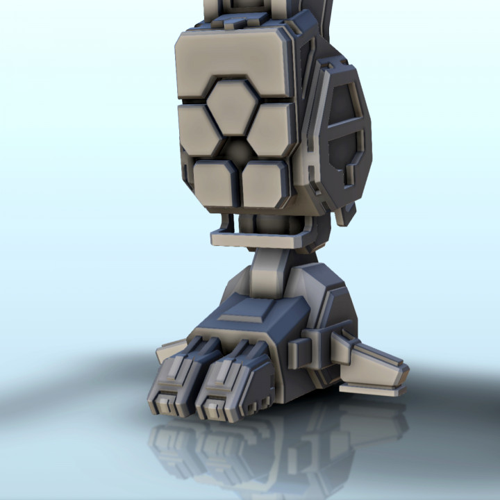 3D Printable Phodall combat robot (17) - BattleTech MechWarrior Scifi ...