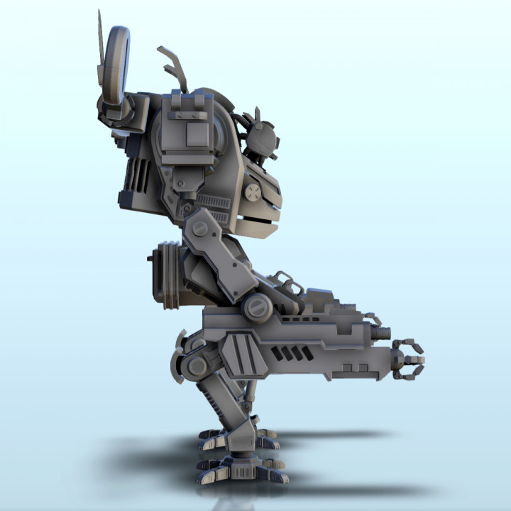 3D Printable Dedis combat robot (18) - BattleTech MechWarrior Scifi ...