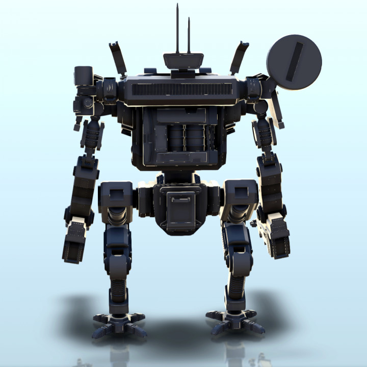 3D Printable Dedis combat robot (18) - BattleTech MechWarrior Scifi ...