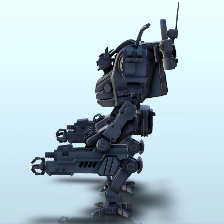 3D Printable Dedis combat robot (18) - BattleTech MechWarrior Scifi ...