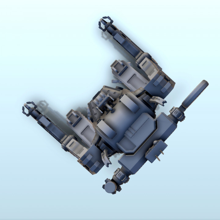 3D Printable Dedis combat robot (18) - BattleTech MechWarrior Scifi ...