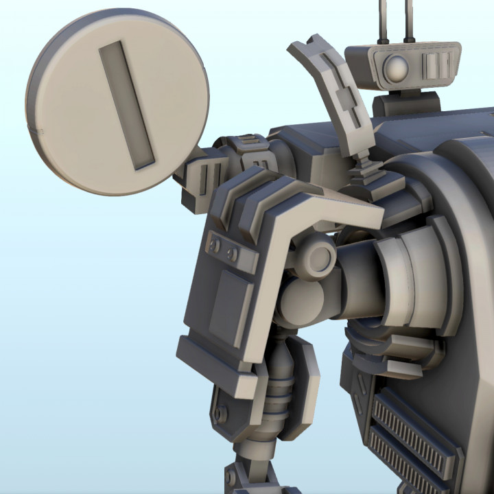 3D Printable Dedis combat robot (18) - BattleTech MechWarrior Scifi ...
