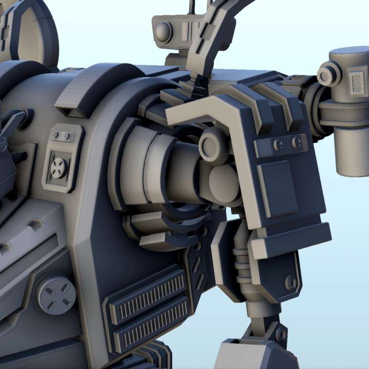 3D Printable Dedis combat robot (18) - BattleTech MechWarrior Scifi ...