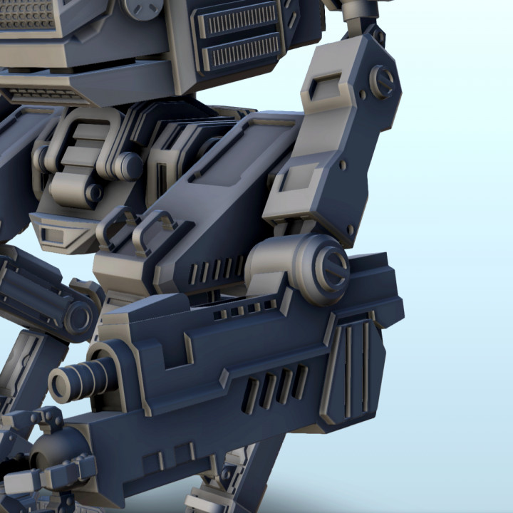 3D Printable Dedis combat robot (18) - BattleTech MechWarrior Scifi ...