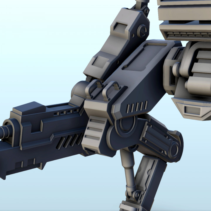 3D Printable Dedis combat robot (18) - BattleTech MechWarrior Scifi ...