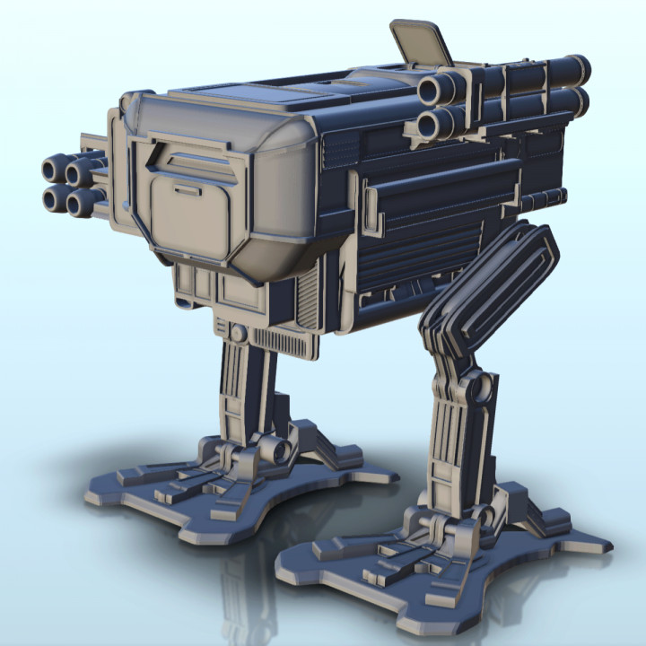 3D Printable Xiddite combat robot (19) - BattleTech MechWarrior Scifi ...