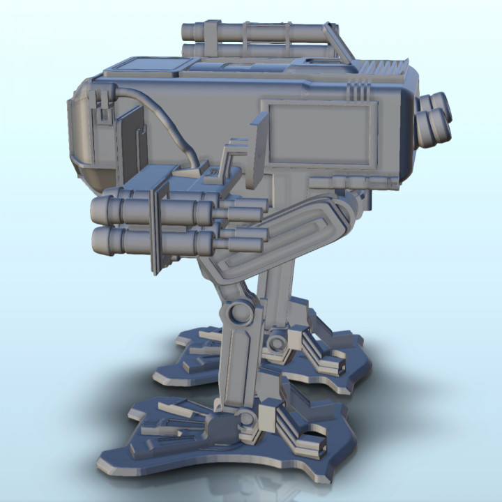 3D Printable Xiddite combat robot (19) - BattleTech MechWarrior Scifi ...