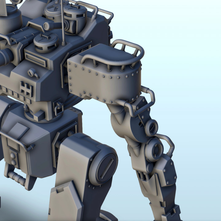 3D Printable Phinir combat robot (20) - BattleTech MechWarrior Scifi ...