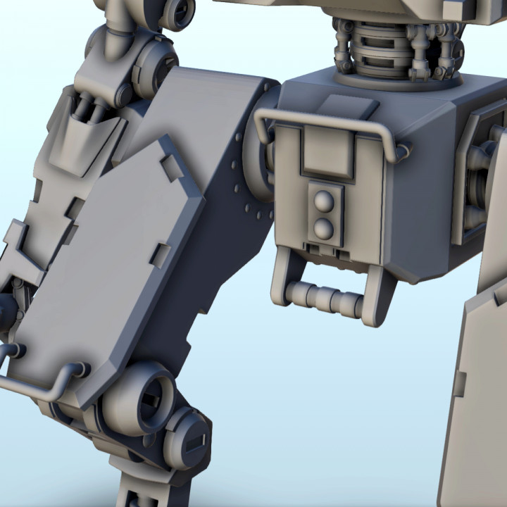 3D Printable Phinir combat robot (20) - BattleTech MechWarrior Scifi ...