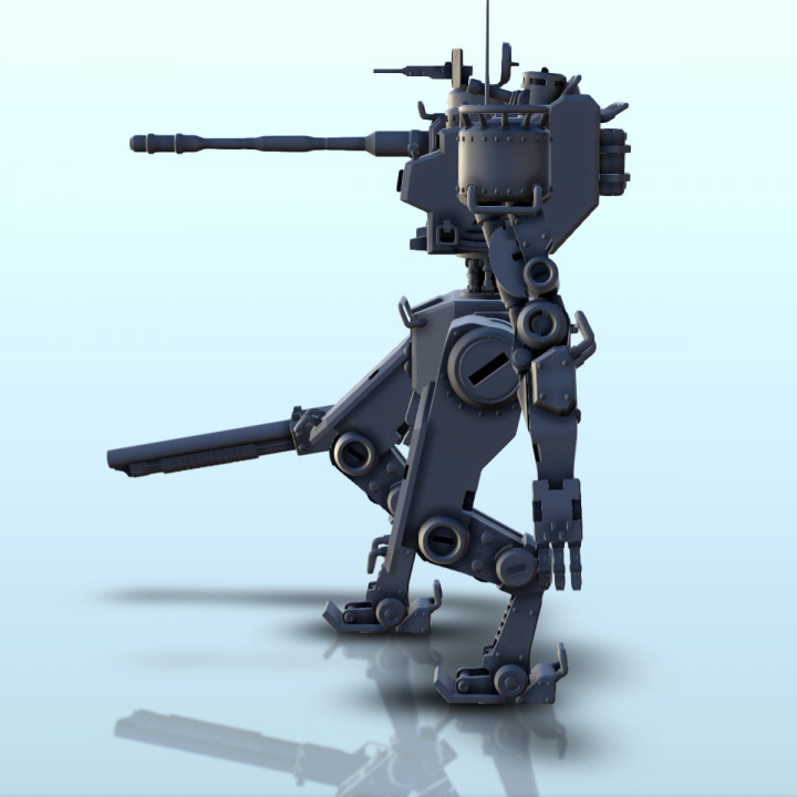 3D Printable Phinir combat robot (20) - BattleTech MechWarrior Scifi ...