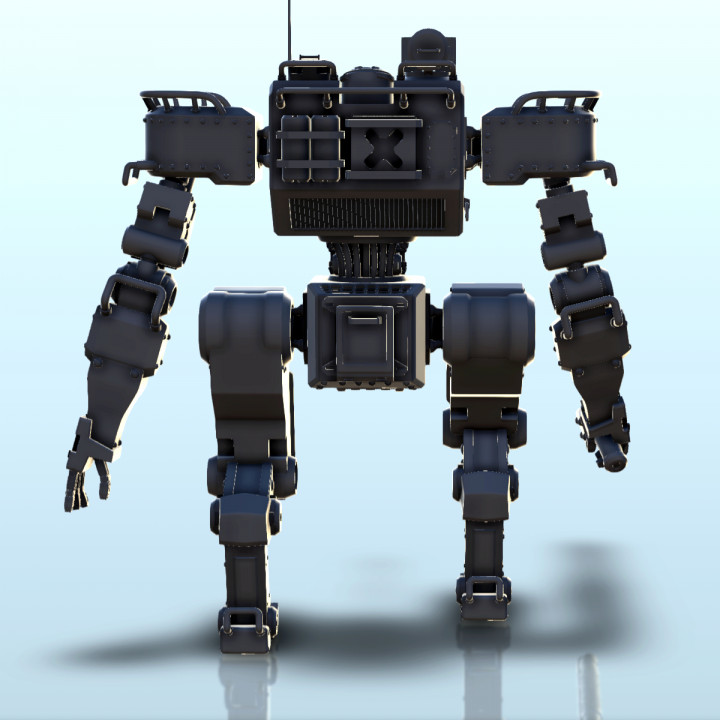 3D Printable Phinir combat robot (20) - BattleTech MechWarrior Scifi ...