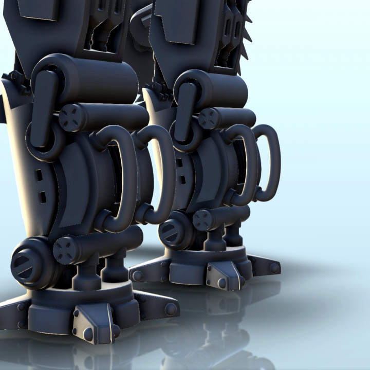 3D Printable Zihaldin combat robot (23) - BattleTech MechWarrior Scifi ...