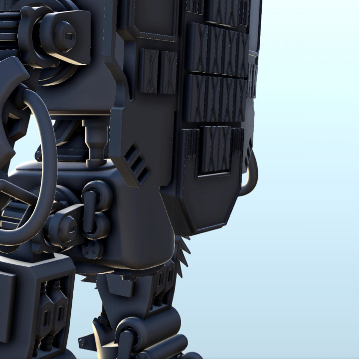 3D Printable Zihaldin combat robot (23) - BattleTech MechWarrior Scifi ...