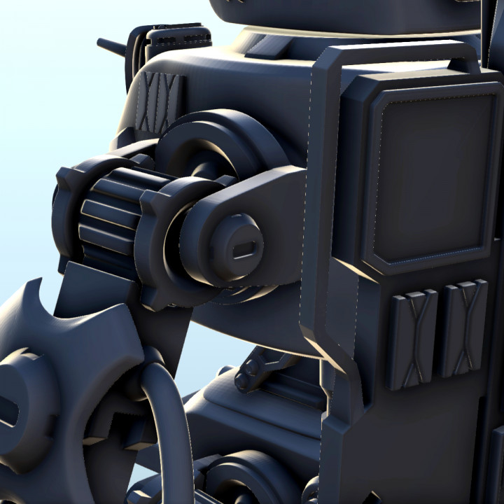 3D Printable Zihaldin combat robot (23) - BattleTech MechWarrior Scifi ...