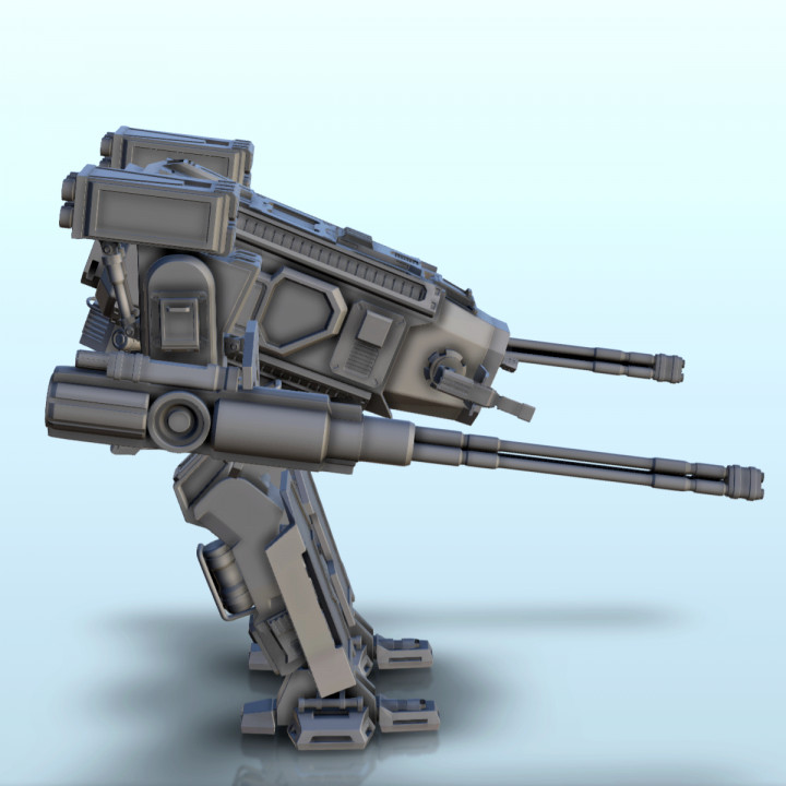 3D Printable Xilmis combat robot (24) - BattleTech MechWarrior Scifi ...
