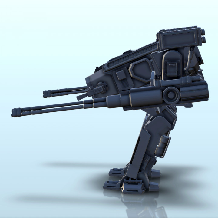 3D Printable Xilmis combat robot (24) - BattleTech MechWarrior Scifi ...