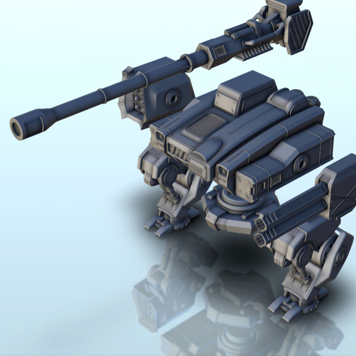 3D Printable Uren combat robot (25) - BattleTech MechWarrior Scifi ...