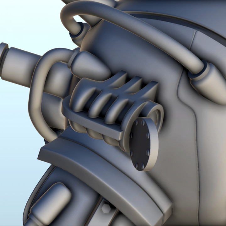 3D Printable Qheone combat robot (27) - BattleTech MechWarrior Scifi ...