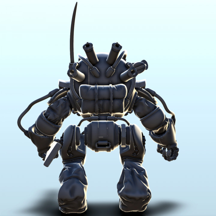 3D Printable Qheone combat robot (27) - BattleTech MechWarrior Scifi ...