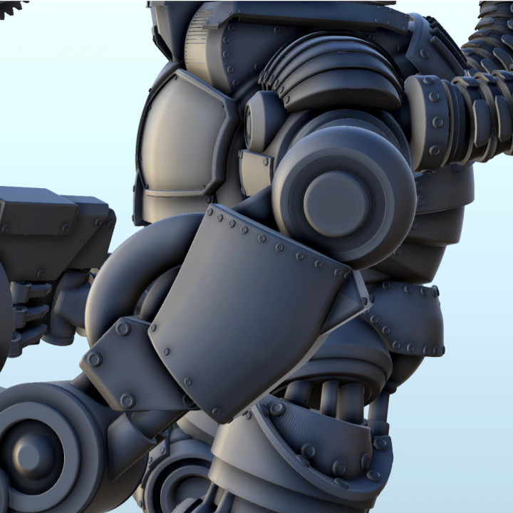 3D Printable Phiterin combat robot (28) - BattleTech MechWarrior Scifi ...