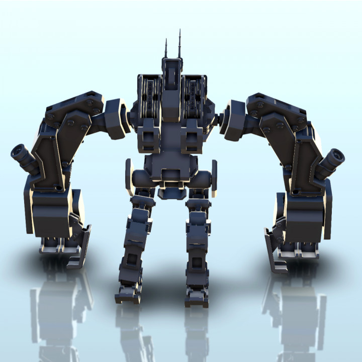 3D Printable Xyysus combat robot (30) - BattleTech MechWarrior Scifi ...