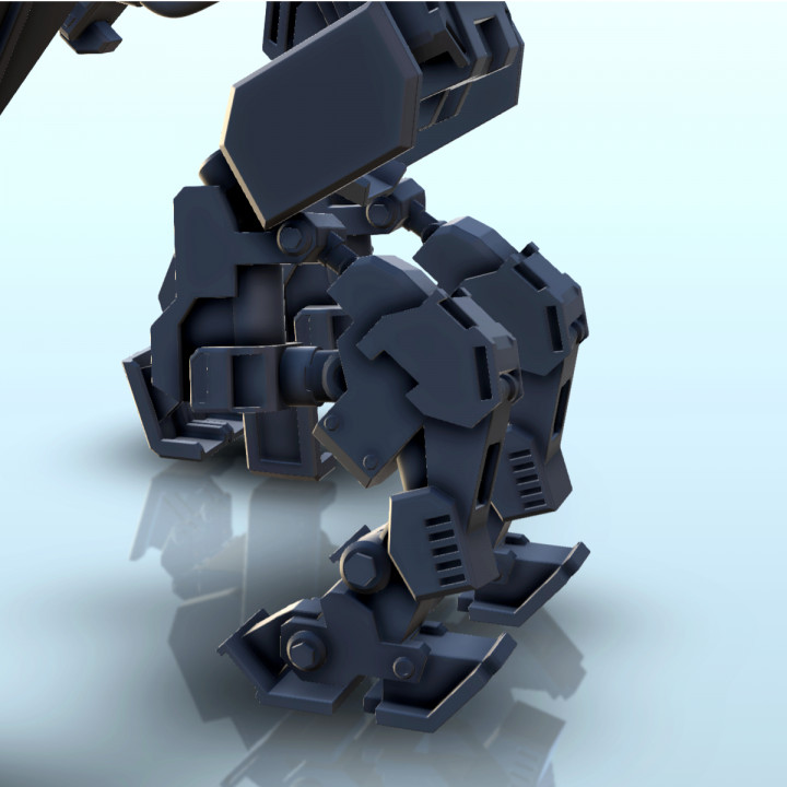 3D Printable Xyysus combat robot (30) - BattleTech MechWarrior Scifi ...