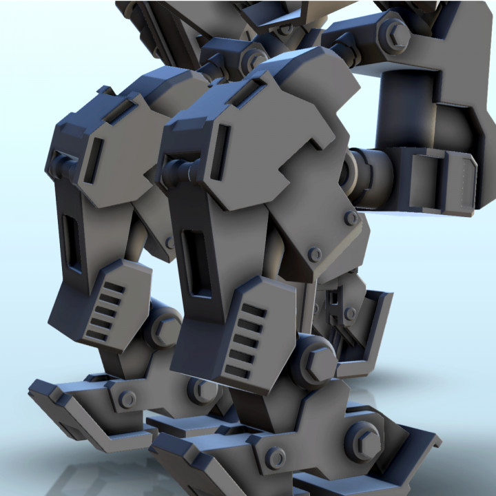 3D Printable Xyysus combat robot (30) - BattleTech MechWarrior Scifi ...