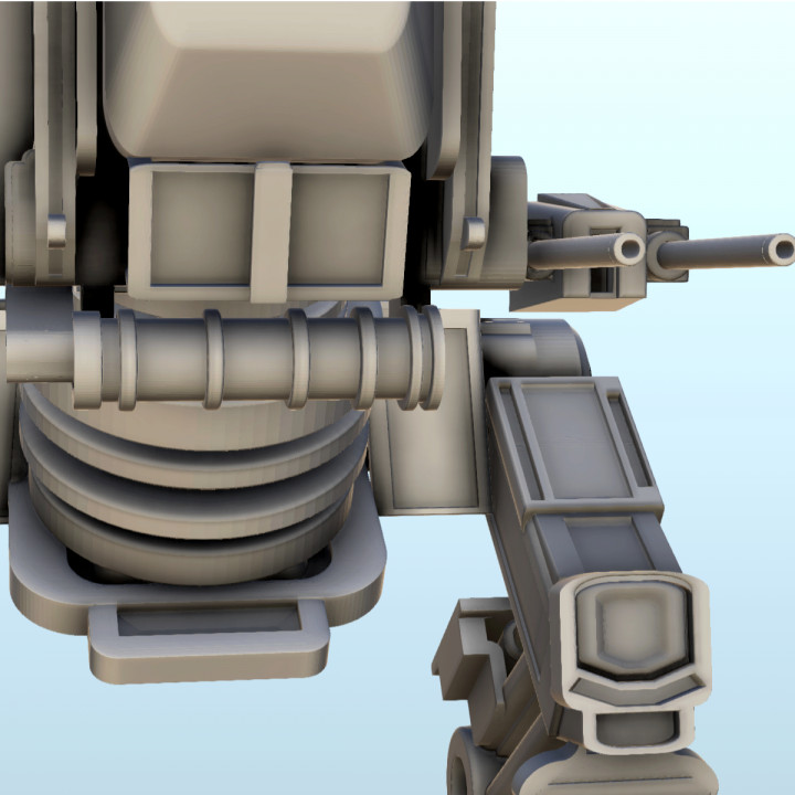 3D Printable Aren combat robot (31) - BattleTech MechWarrior Scifi ...