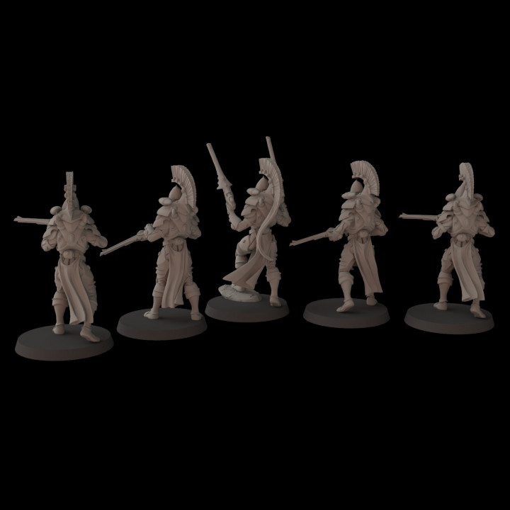 3D Printable Aeterni Elite Guards. by Fantasy Cult Miniatures