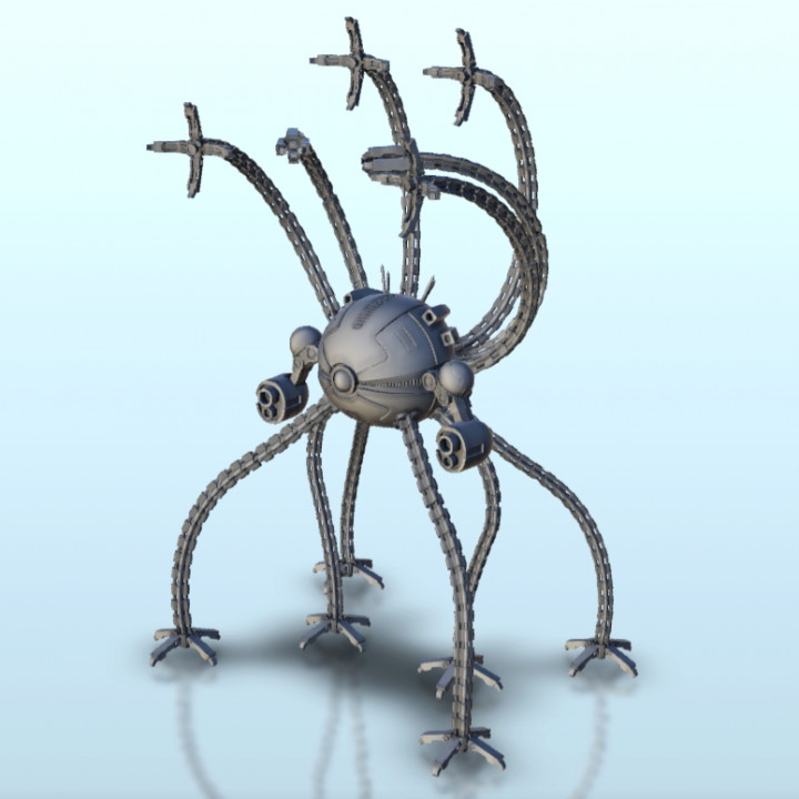 3D Printable Sejborh combat robot (2) - BattleTech MechWarrior Scifi ...