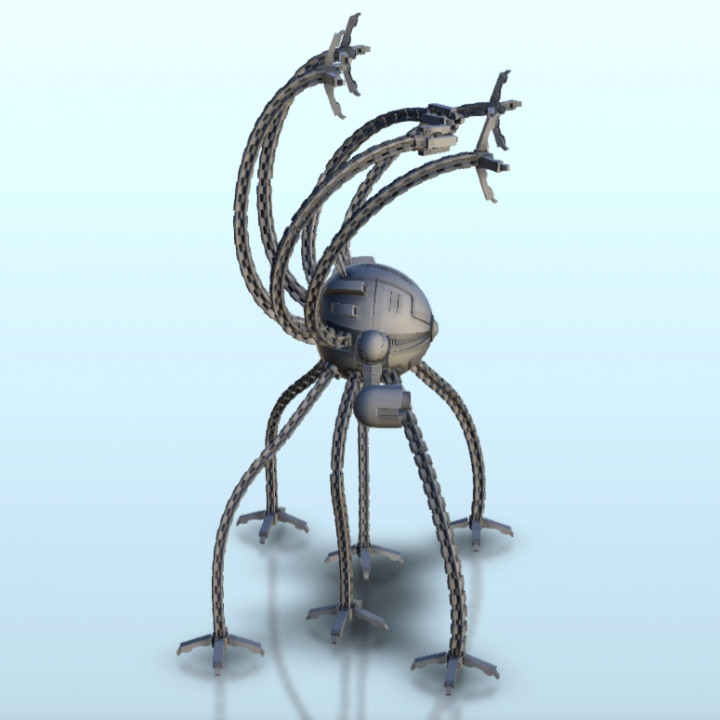 3D Printable Sejborh combat robot (2) - BattleTech MechWarrior Scifi ...