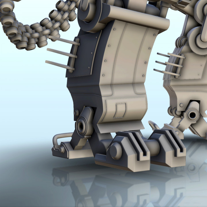 3D Printable Odtis combat robot (21) - BattleTech MechWarrior Scifi ...