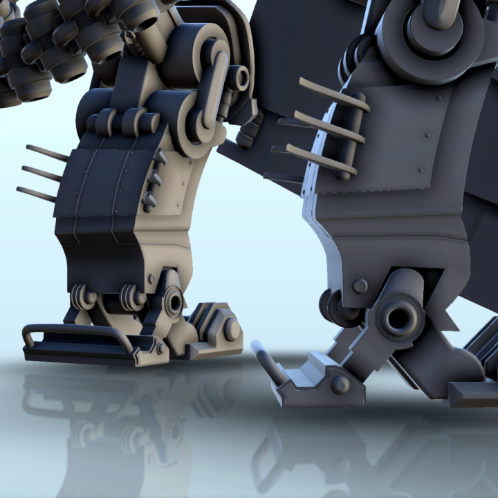 3D Printable Odtis combat robot (21) - BattleTech MechWarrior Scifi ...