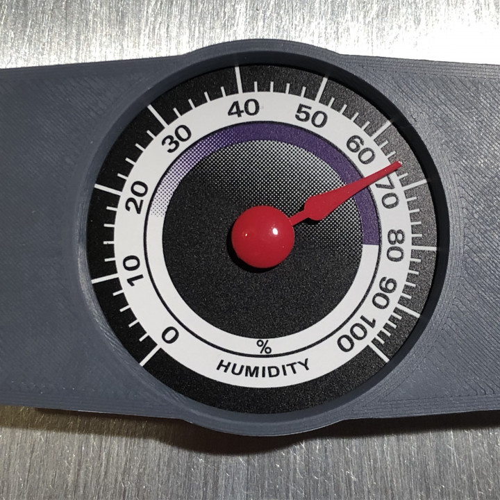3D Printable Hygrometer adapter for drybox by Sylvain