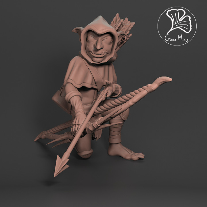 3D Printable Goblin Archer by Ginko Minis