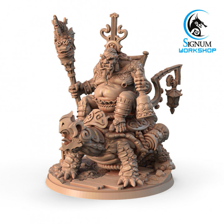 3D Printable Taigen the Greedy, Daimyō of Ten Thousand Blades by Signum ...