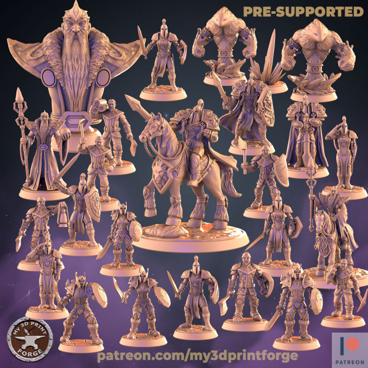 3D Printable Humans v2 BUNDLE (25 Unique pre-supported STLs) by ...