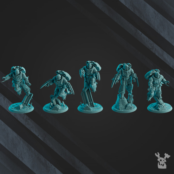3D Printable Scylla Legion Assault Brothers squad (old design) (build ...