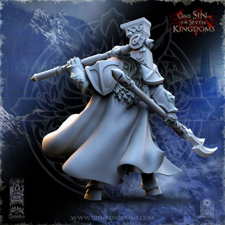 3D Printable Valeskya, Stormwolf Captain by The Beholder Miniatures