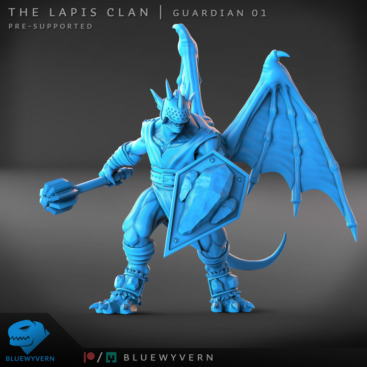 3D Printable The Lapis Clan - Complete Set A by BlueWyvern