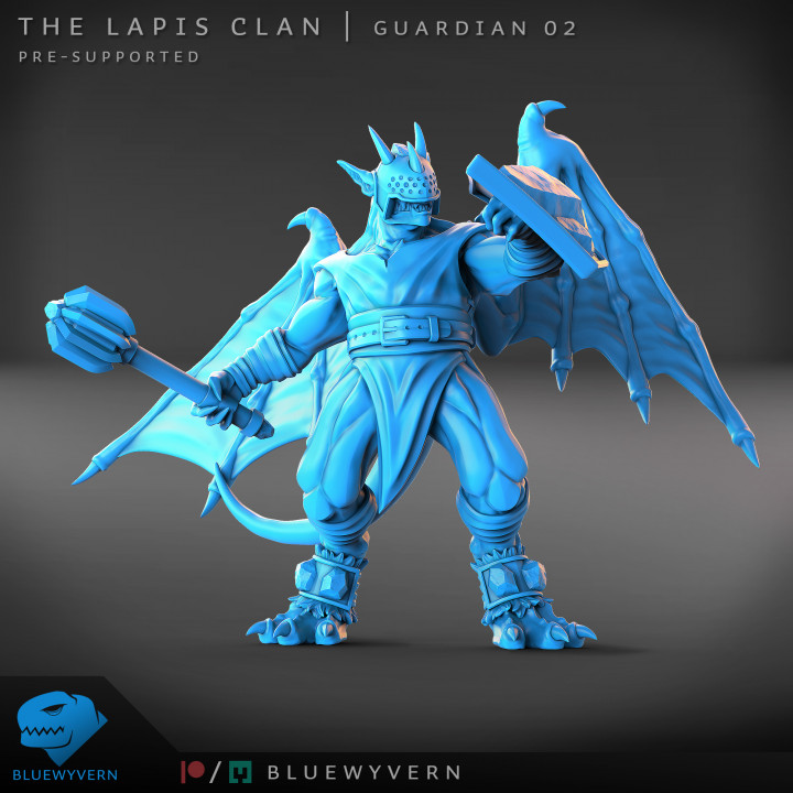 3D Printable The Lapis Clan - Complete Set A by BlueWyvern
