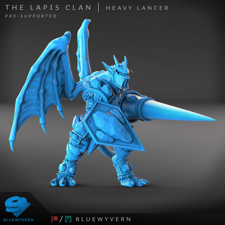 3D Printable The Lapis Clan - Complete Set A by BlueWyvern