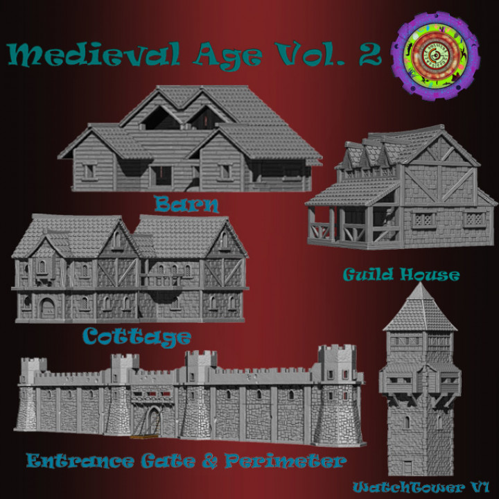 3D Printable Medieval Age Vol. 2 - Merchant License by C2Dwellers